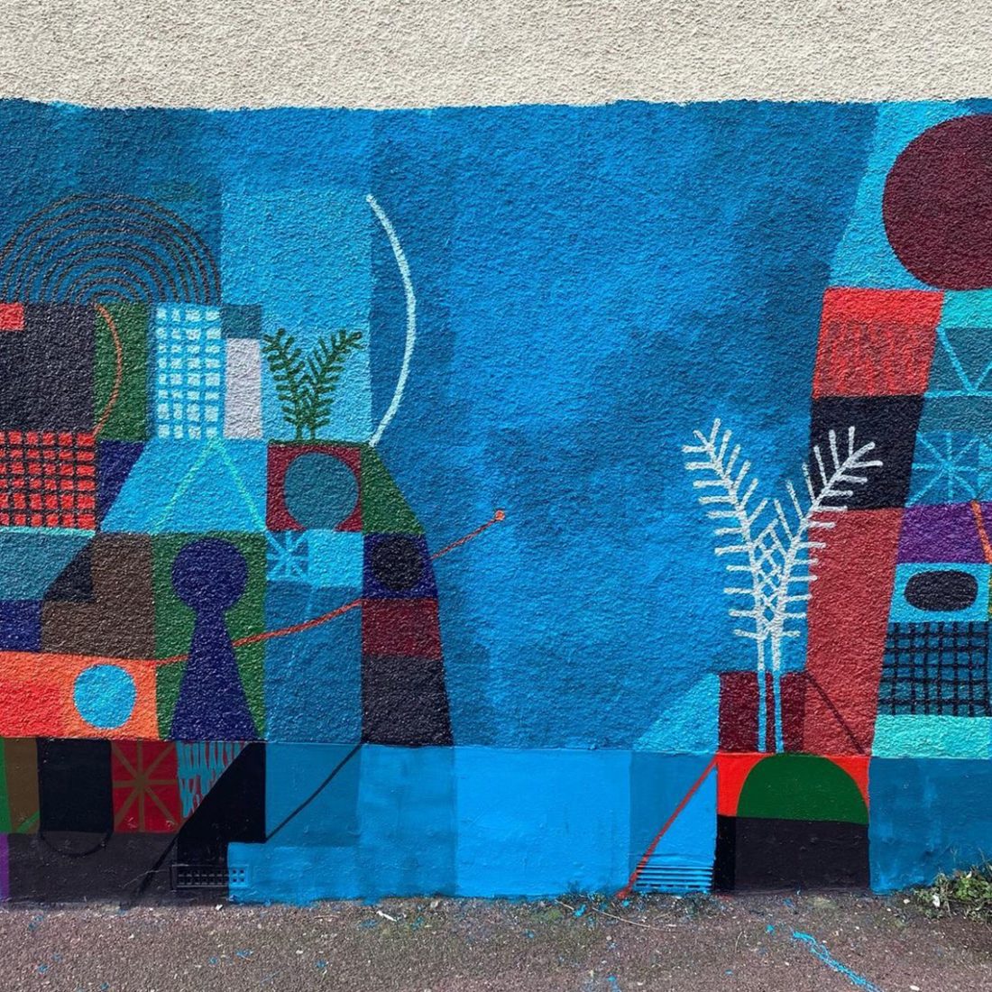 Local Cosmos. Commissioned mural. - David Shillinglaw