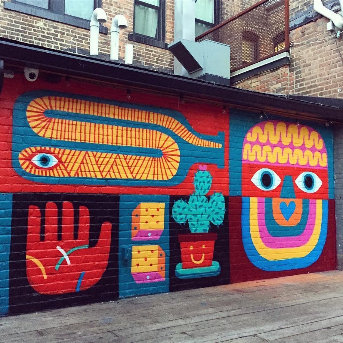 Small murals and shutters. - David Shillinglaw